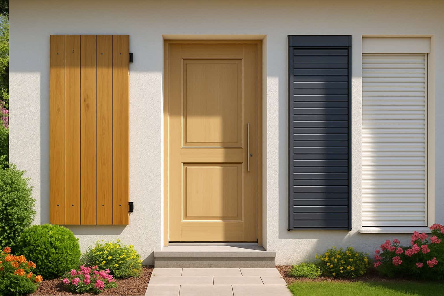 Quel type de volet choisir pour une porte d’entrée